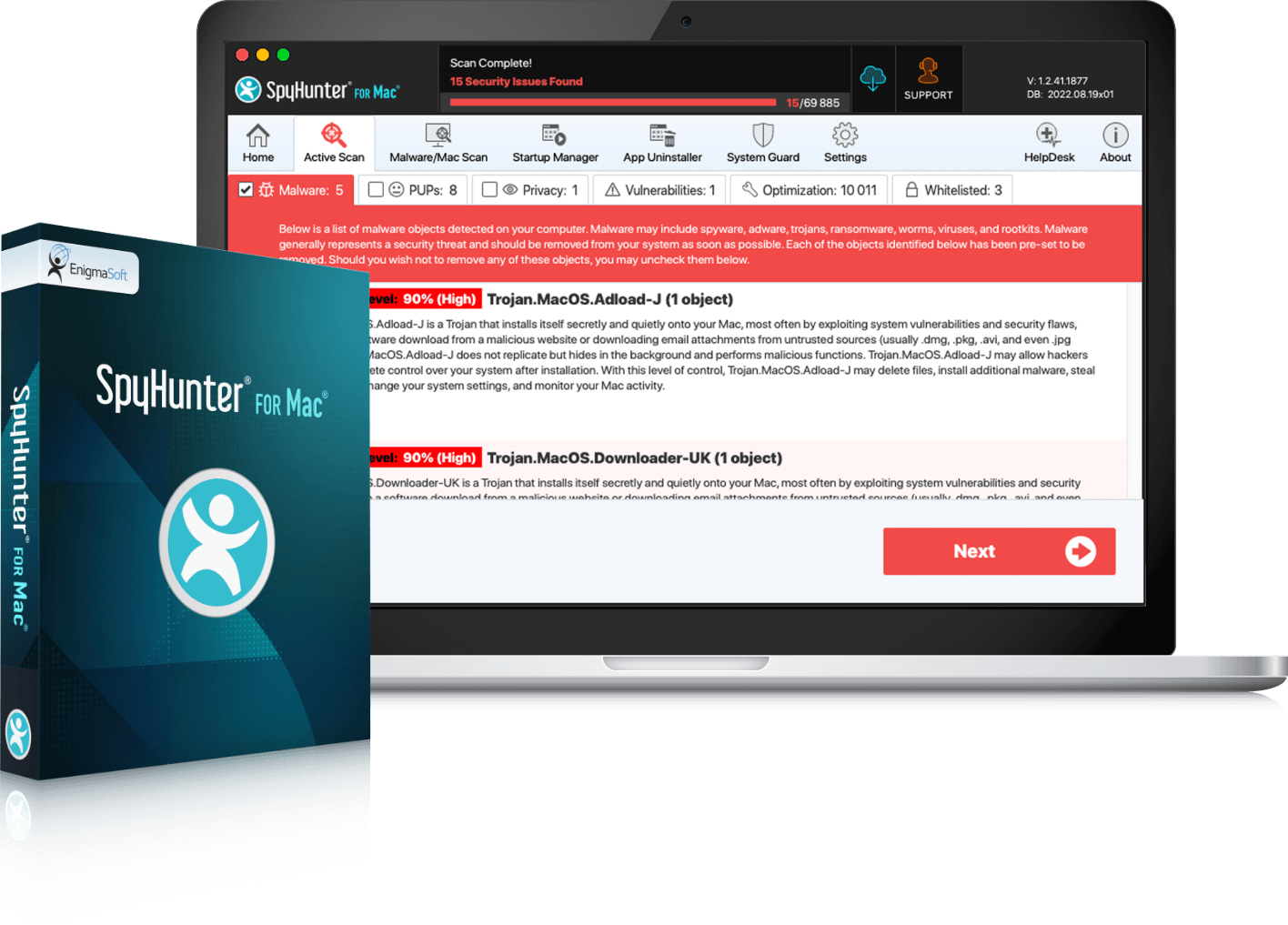 Herzlichen Glückwunsch, Sie haben SpyHunter erfolgreich installiert ...